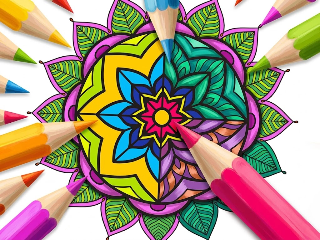 Mandala Magica de Colorat | Jocuri Fara Download pe Telefon și PC
